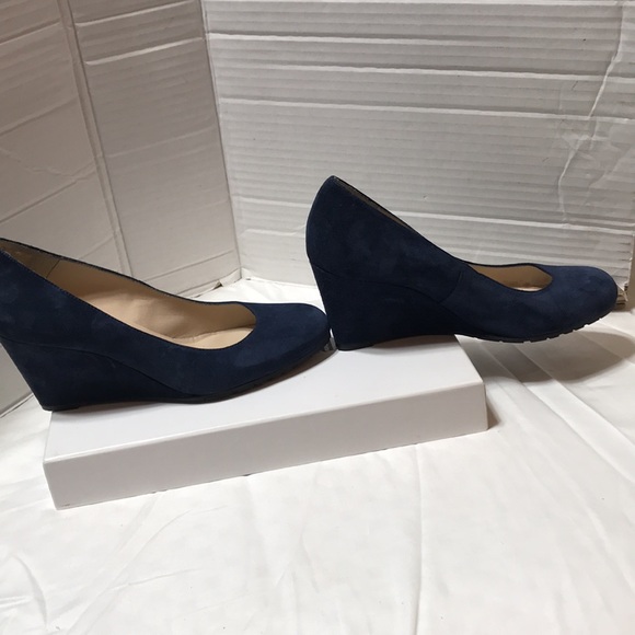 LK Bennett | Shoes | Lk Bennett Suede Leather Wedge Euc | Poshmark